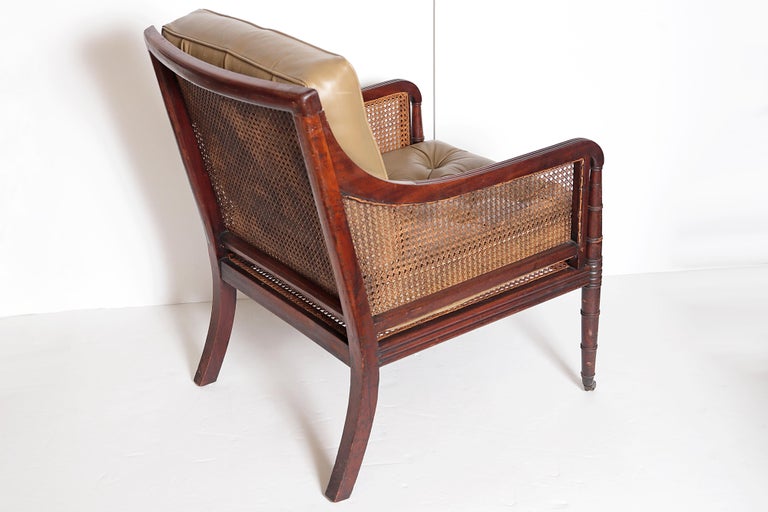 Period English Regency Library Chair For Sale at 1stDibs