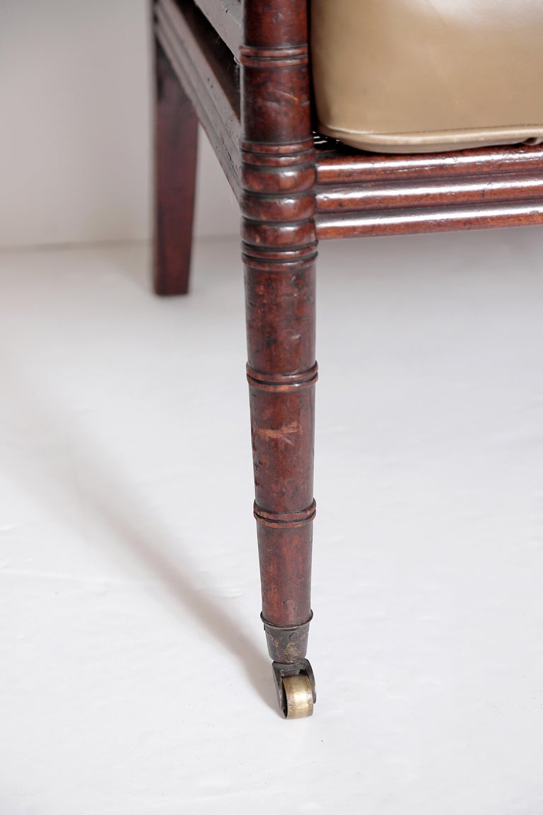 Period English Regency Library Chair For Sale at 1stDibs