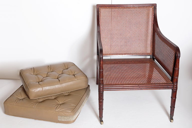 Period English Regency Library Chair For Sale at 1stDibs