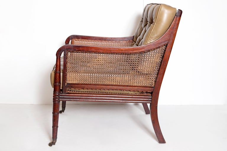 Period English Regency Library Chair For Sale at 1stDibs