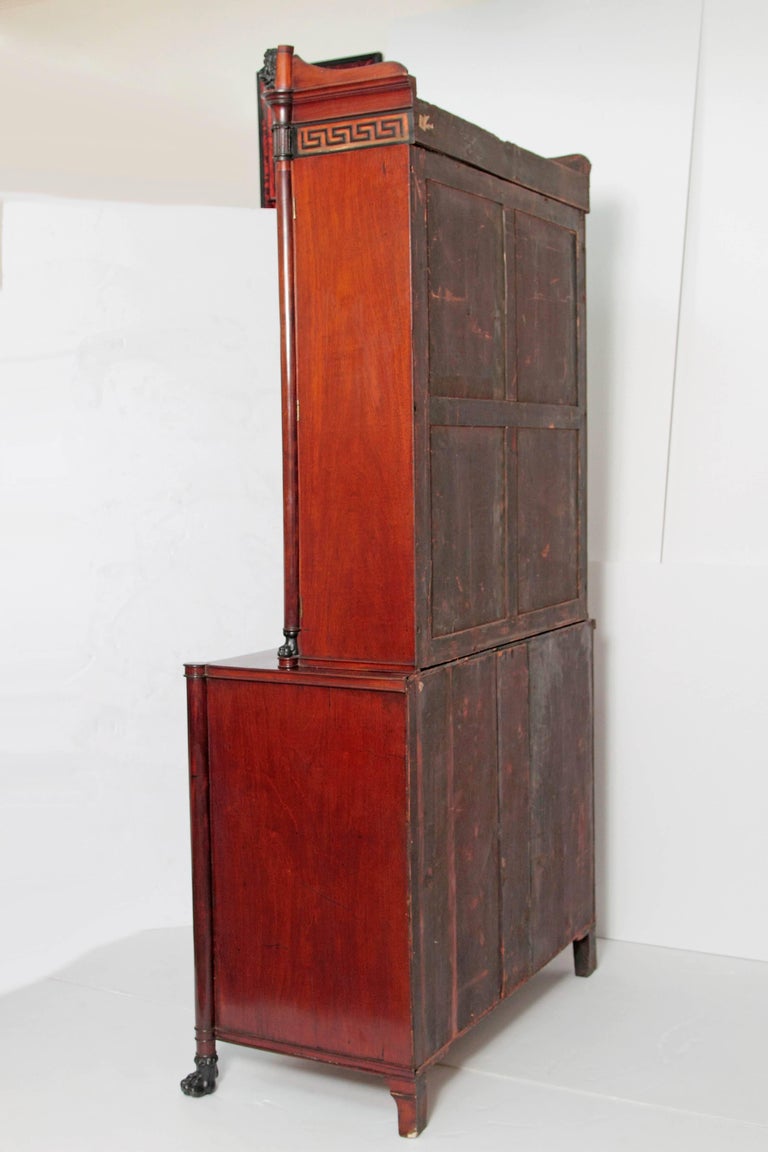 Period English Regency Secretary Cabinet with Ebonized Trim For Sale at ...
