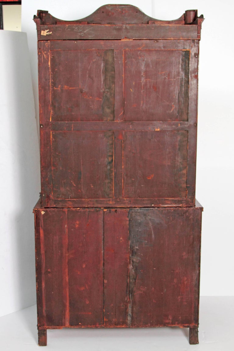 Period English Regency Secretary Cabinet with Ebonized Trim For Sale at ...