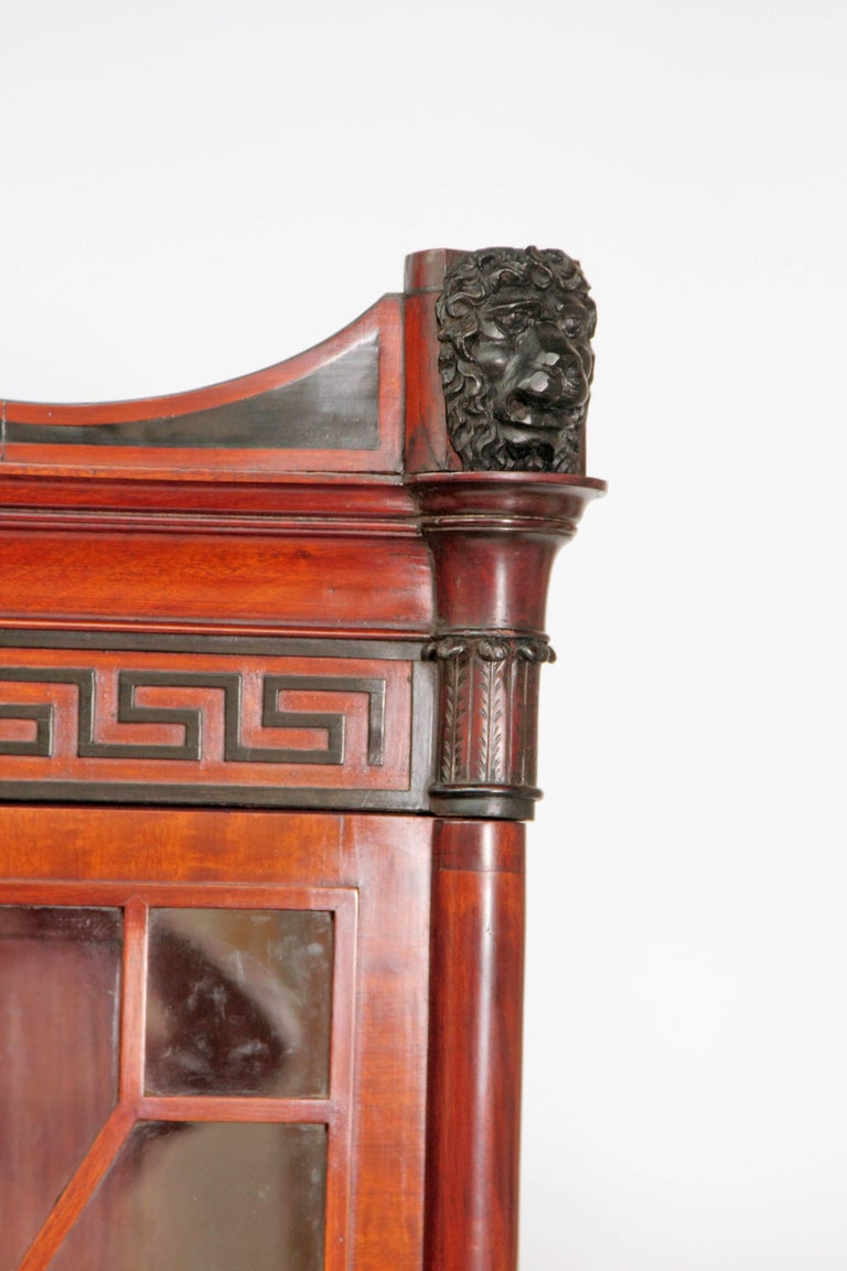 Period English Regency Secretary Cabinet with Ebonized Trim For Sale at ...