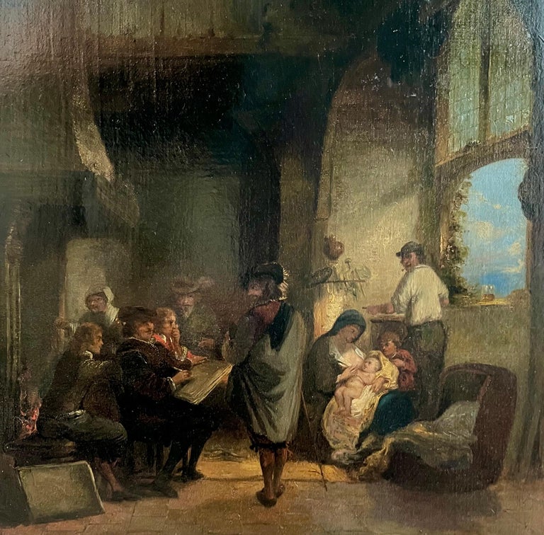 Period Flemish Painting Adriaen Brouwer Follower For Sale at 1stDibs