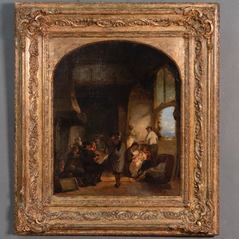 Period Flemish Painting Adriaen Brouwer Follower For Sale at 1stDibs