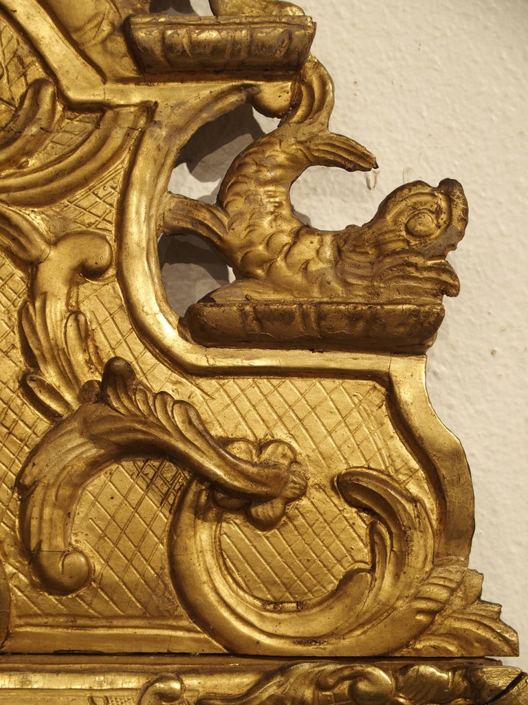Period French Regence Giltwood Mirror, circa 1720 For Sale at 1stDibs