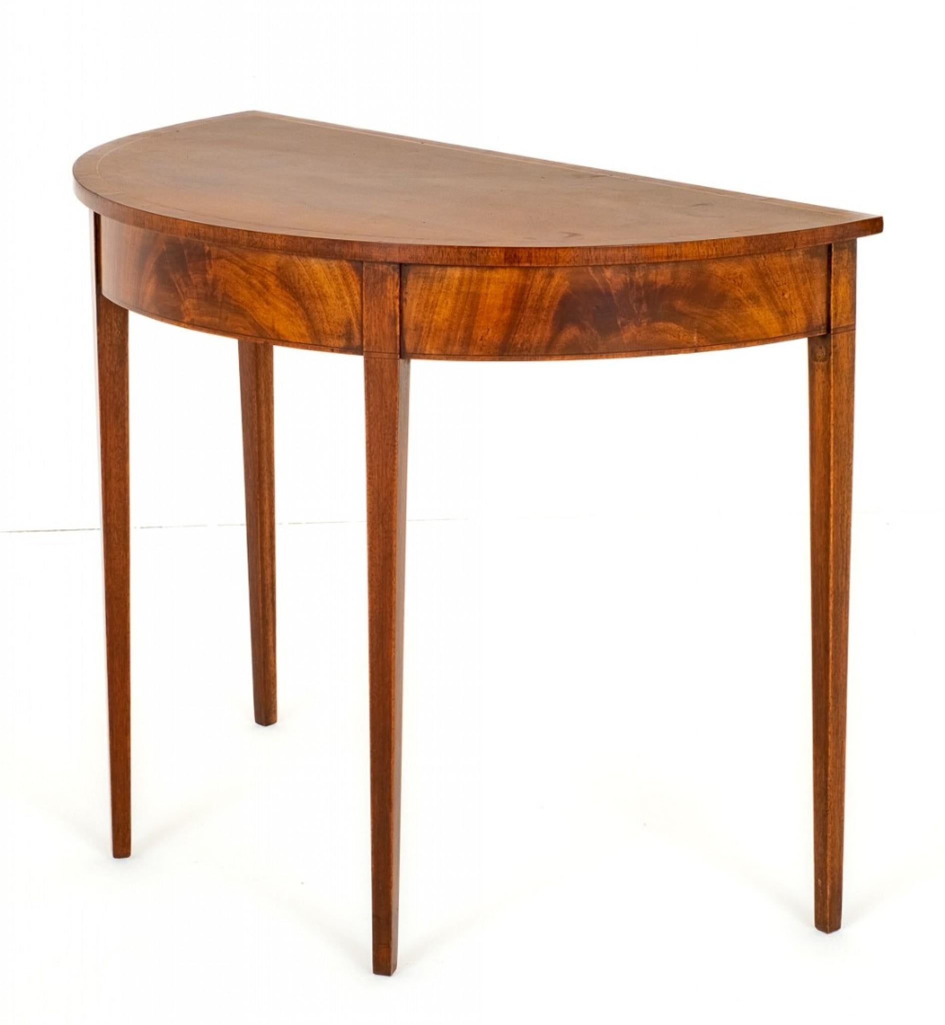 Period Georgian Demi Lune Side Table at 1stDibs
