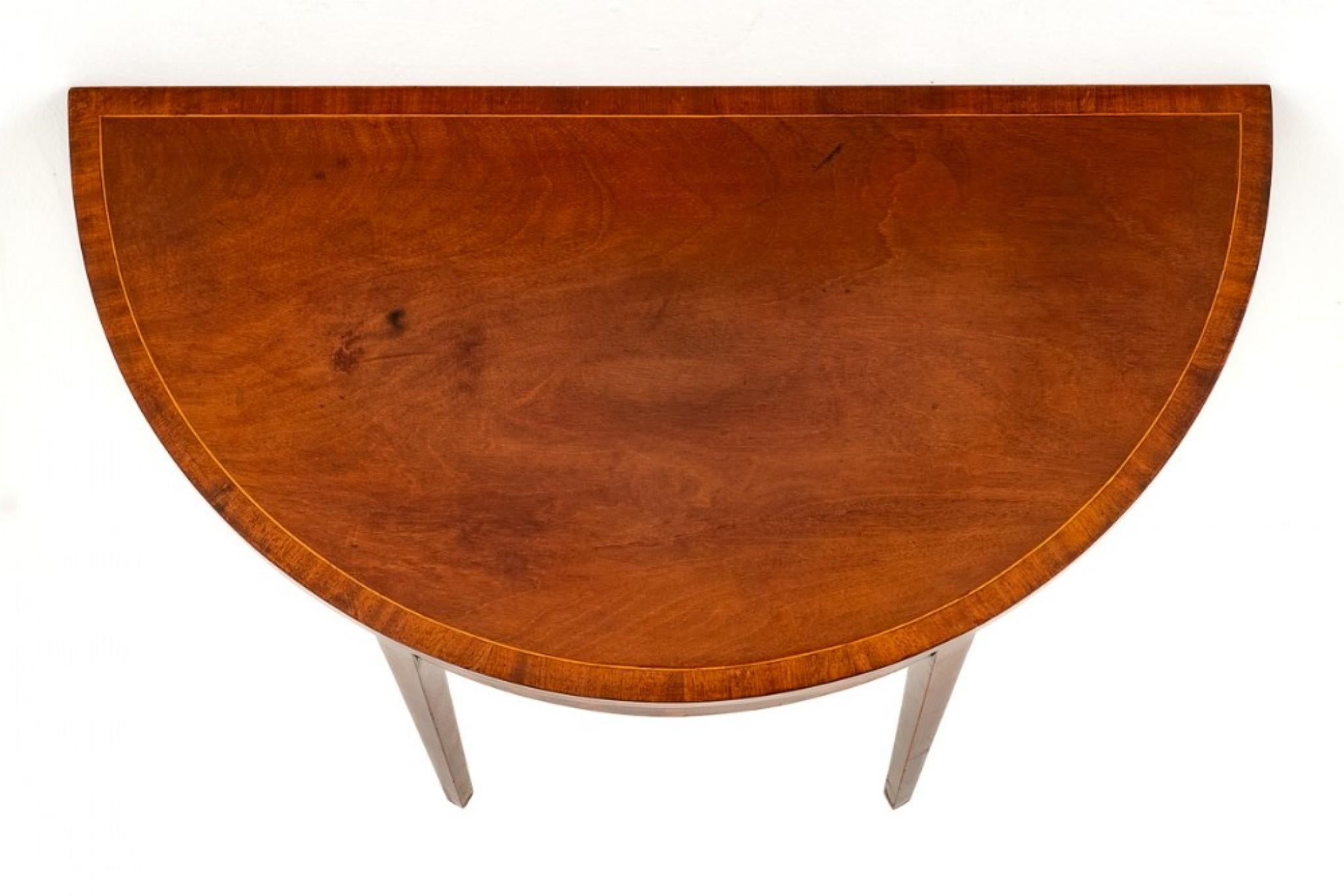 Period Georgian Demi Lune Side Table at 1stDibs