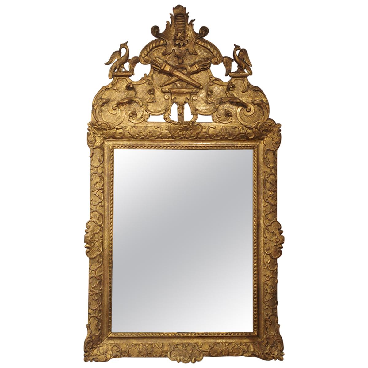 Period Louis XIV Giltwood Mirror, circa 1700, Provence at 1stDibs