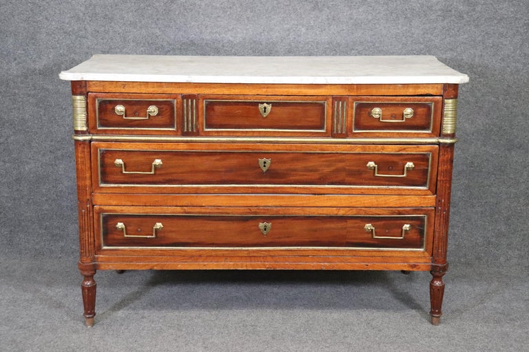Period Louis XVI Directoire Marble Top French Commode with Ormolu ...