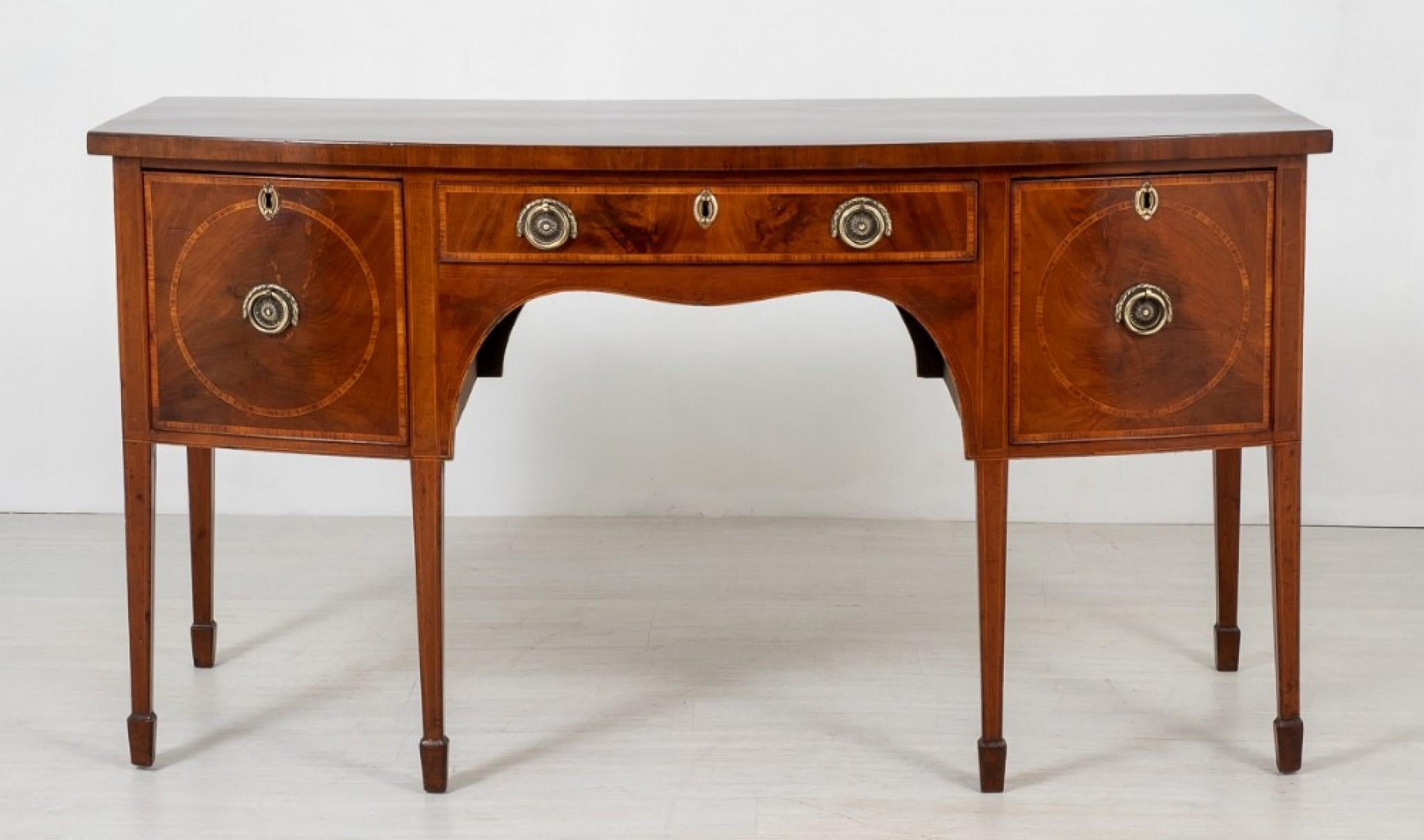 Period Regency Sideboard, Antique Mahogany Buffet Interiors For Sale at ...