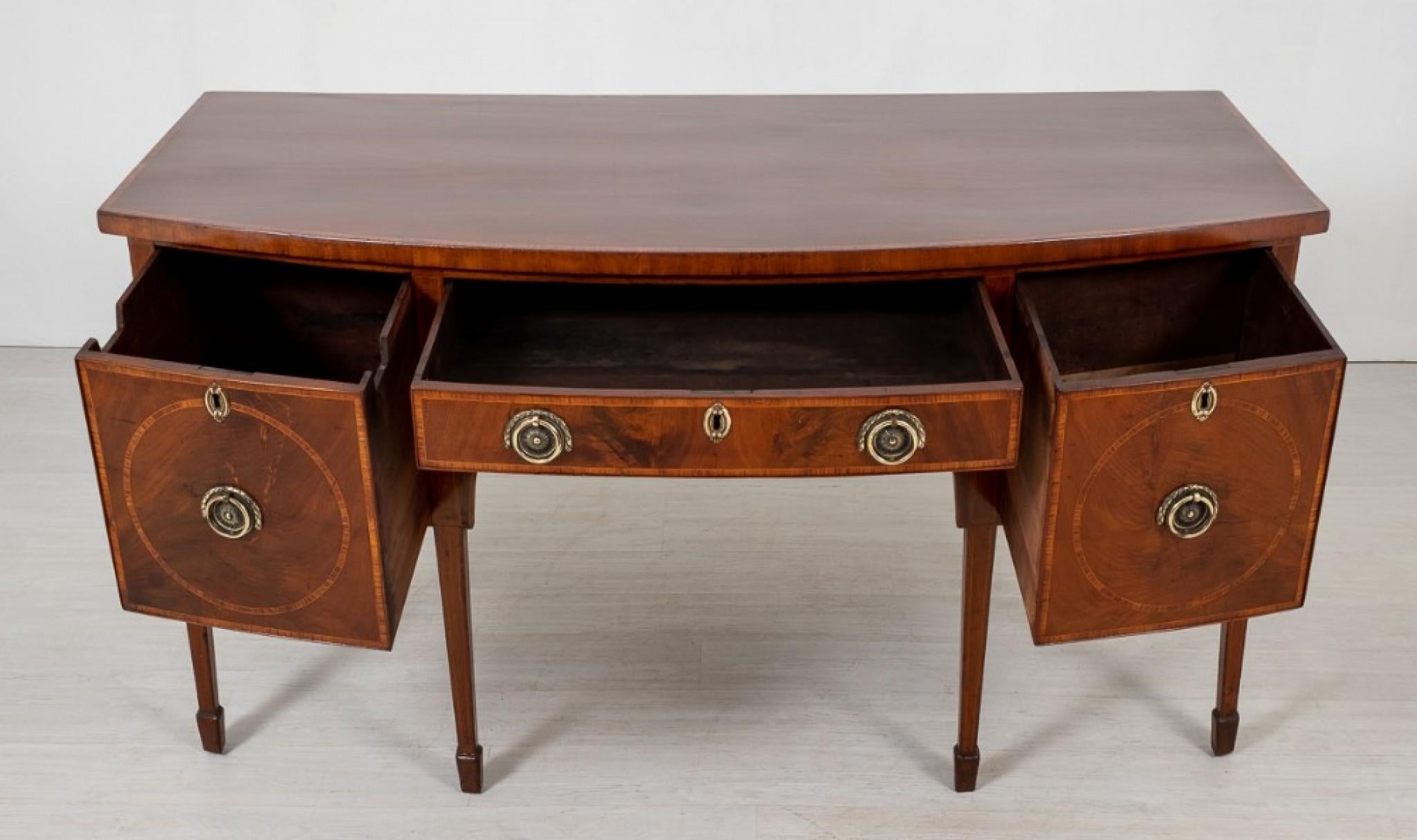 Period Regency Sideboard, Antique Mahogany Buffet Interiors For Sale at ...