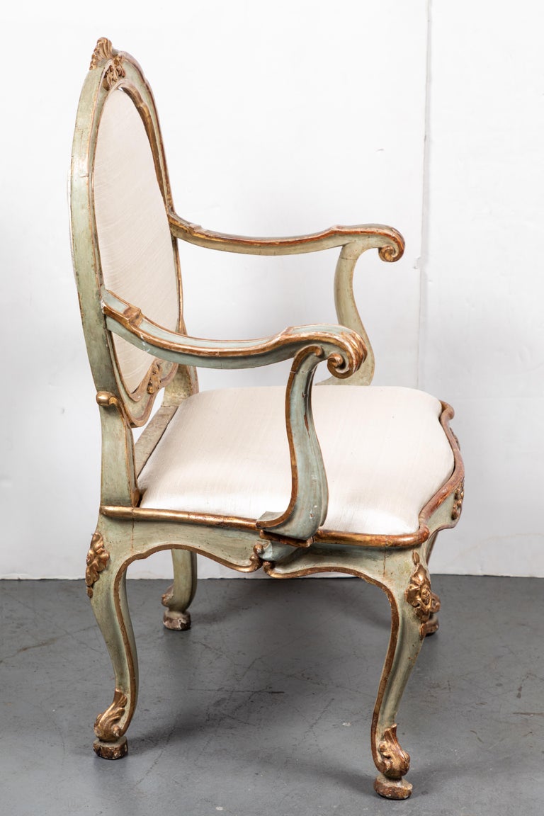 Period, Venetian, Painted Armchair For Sale at 1stDibs