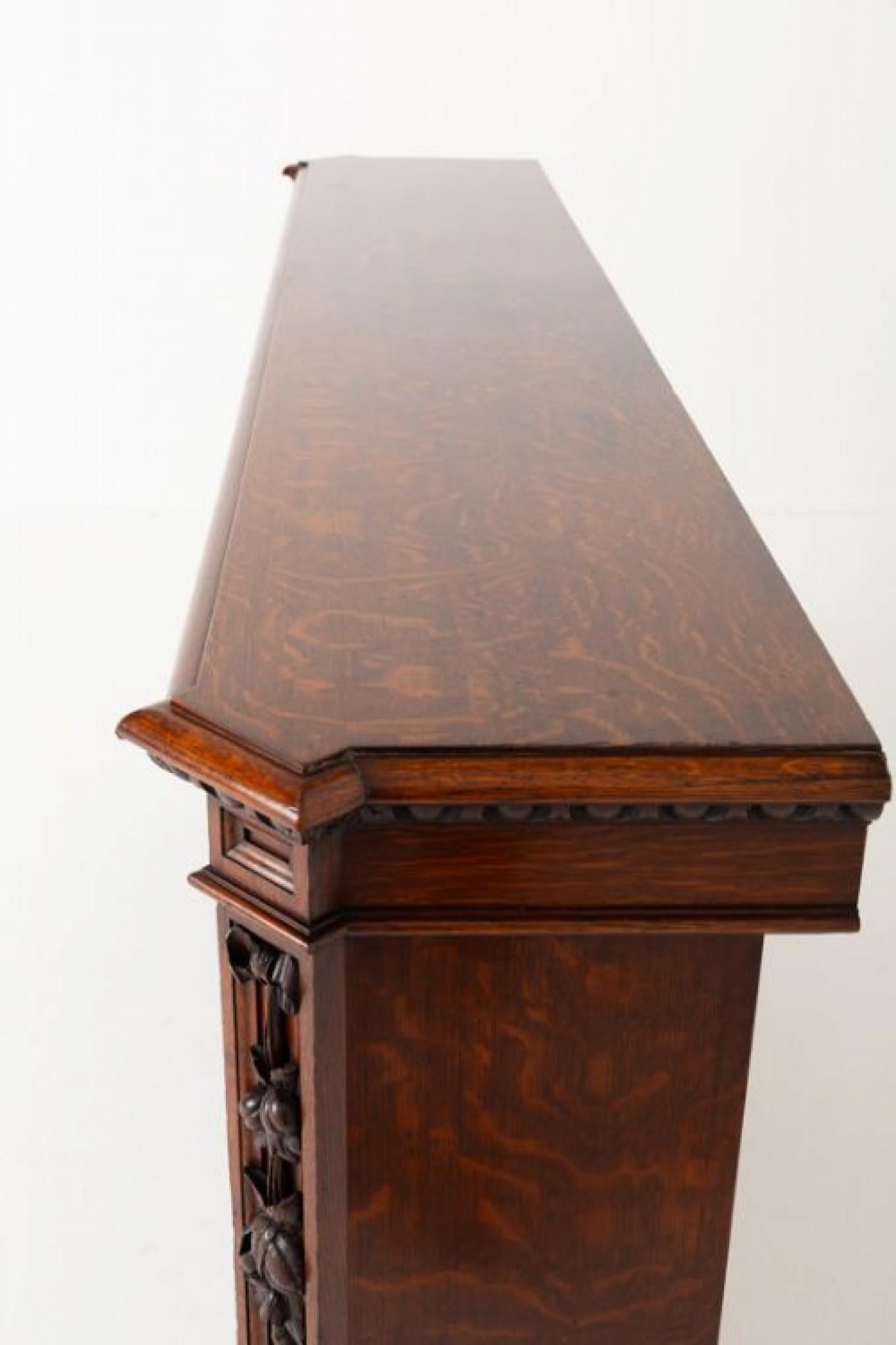 Period Victorian Bookcase Oak Open Front 1860 For Sale at 1stDibs