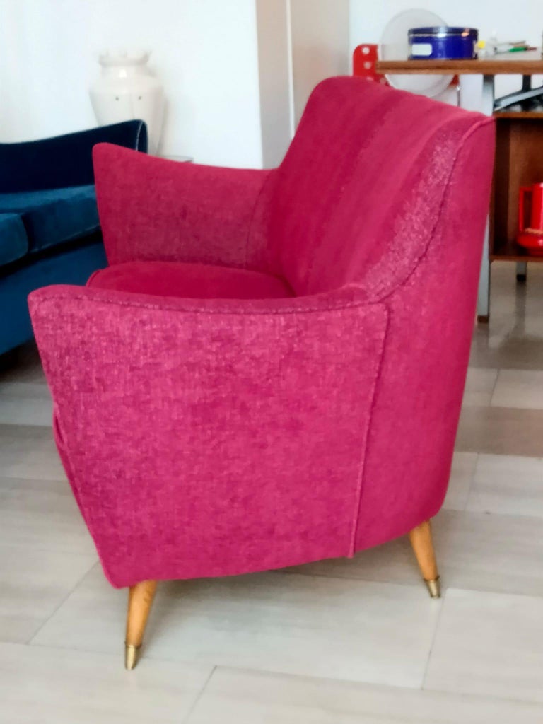 'Perla' Sofa by Guglielmo Veronesi from Isa Bergamo, 1952s at 1stDibs