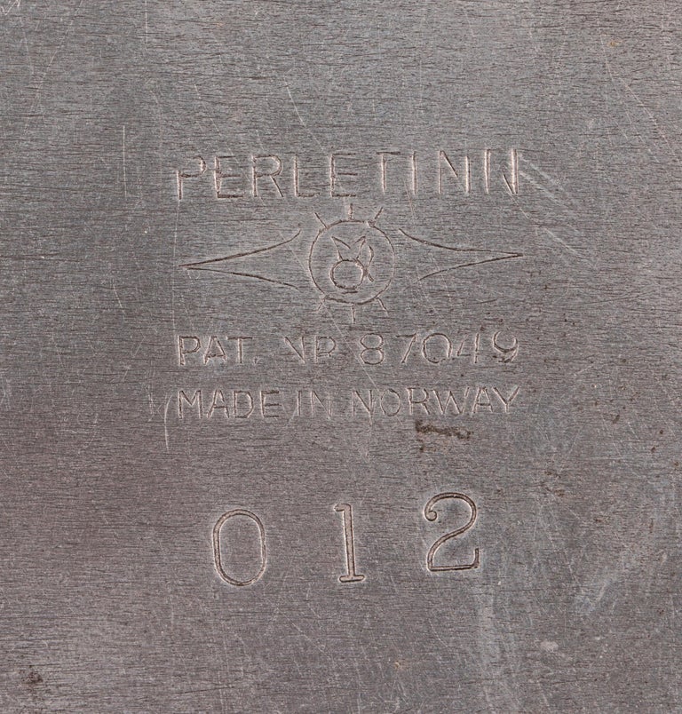 Perletinn Norwegian Art Deco Brutalist Pewter Cigar Box For Sale at 1stDibs