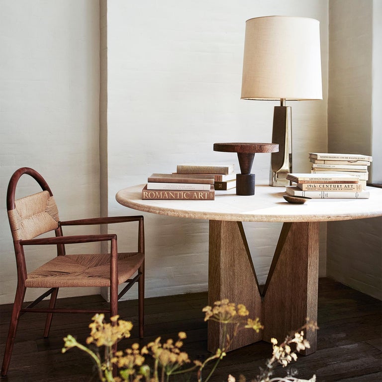 "Pernelle" Rush Weave and Walnut Dining Side Chair by Christiane ...