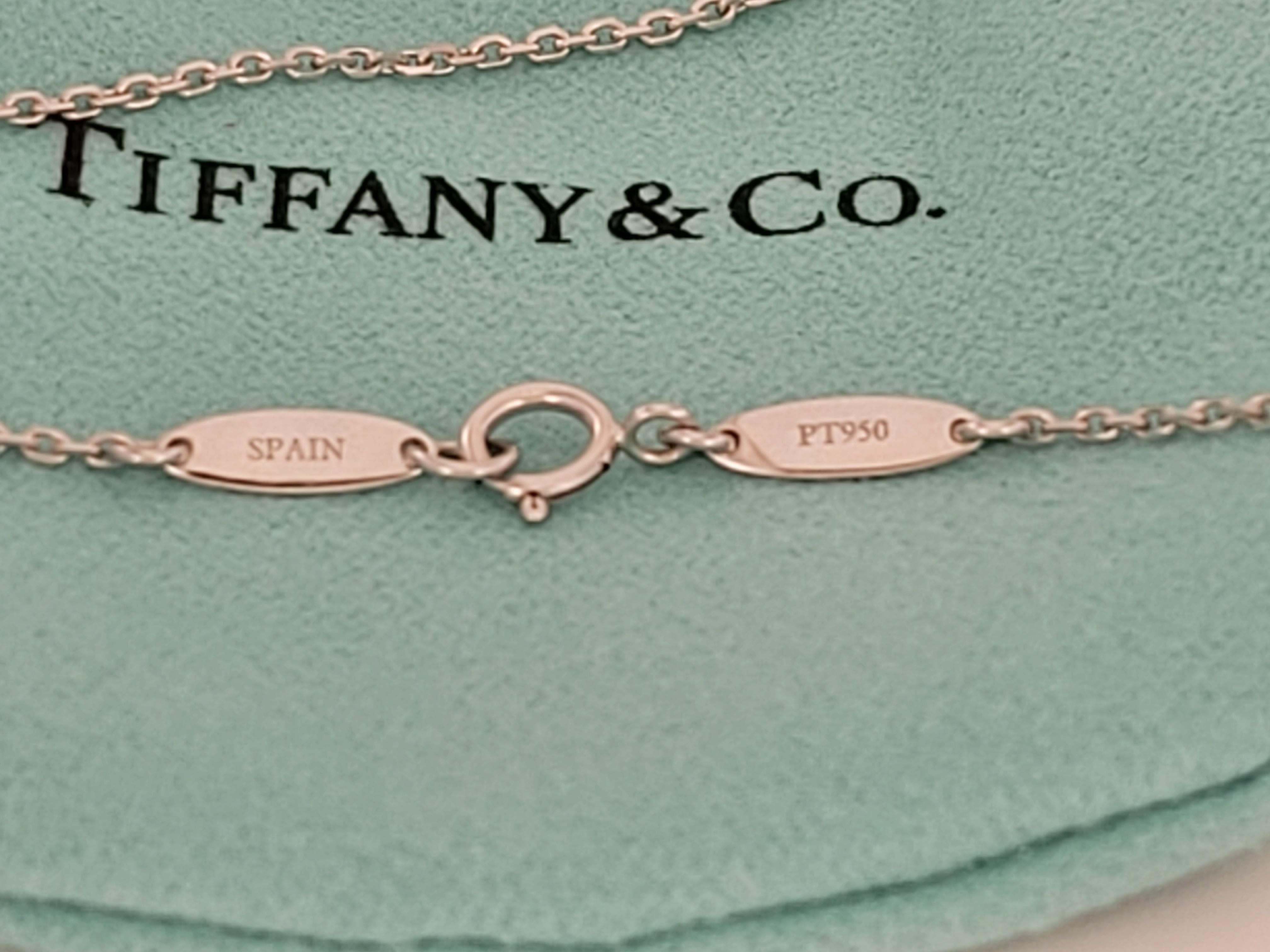 Perrett Tiffany& co Chain PT950 16'' Long For Sale at 1stDibs
