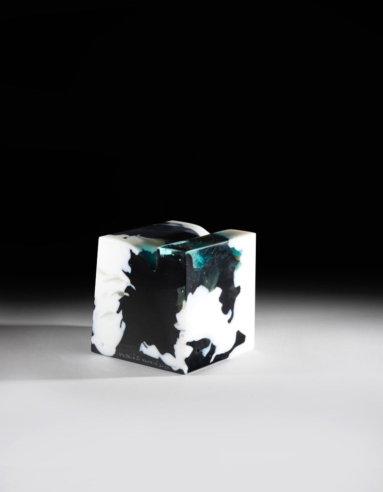 Perrin & Perrin - Glass Sculpture Fin de Vague One of a Kind Made in ...