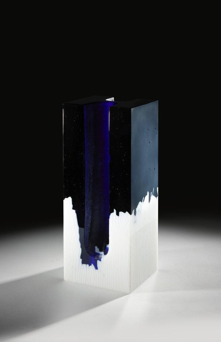 Perrin & Perrin - Glass Sculpture Midnight One of a Kind Made in France ...
