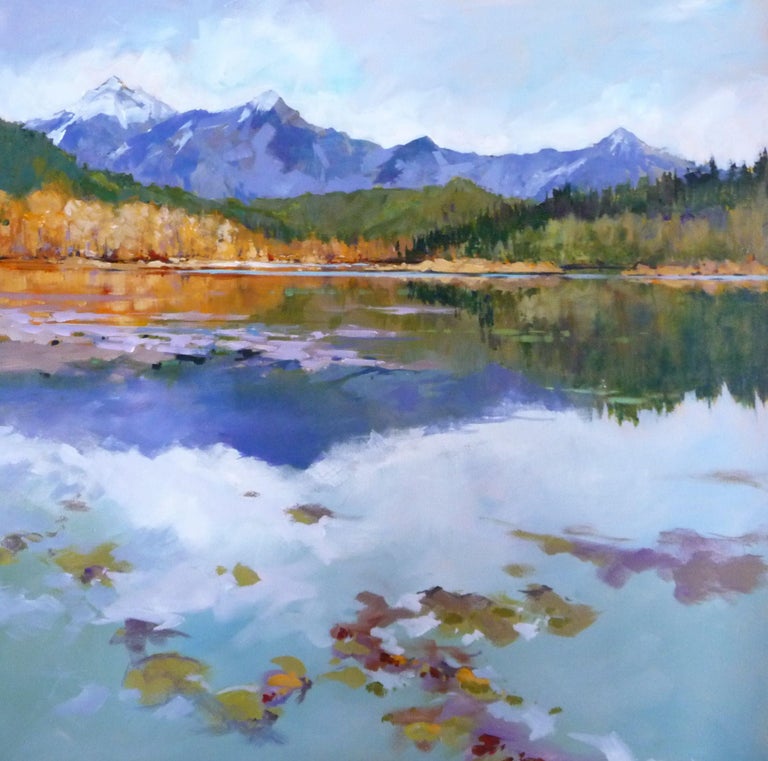 Perry Haddock - One Mile Lake, Painting, Acrylic on Canvas For Sale at ...