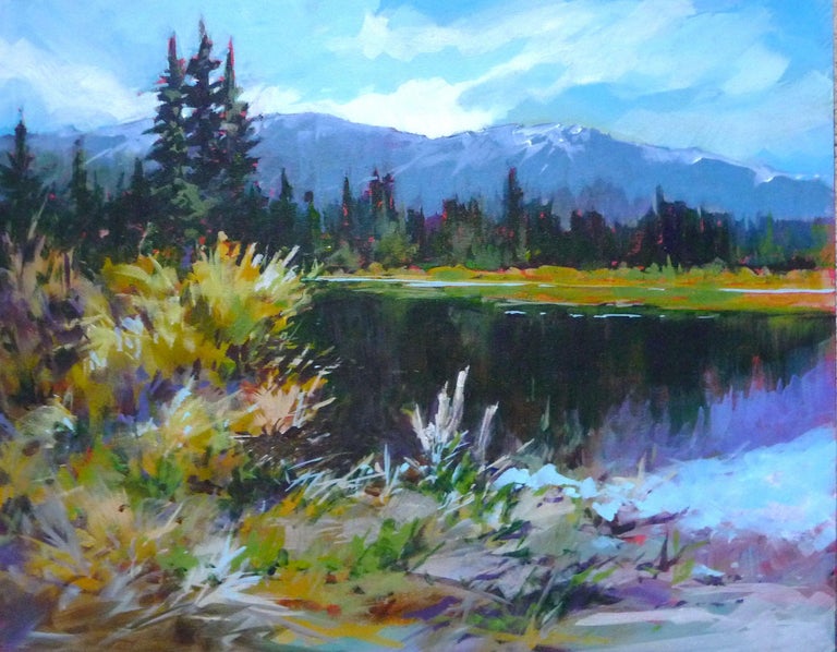 Perry Haddock - Similkameen Marsh, Painting, Acrylic on Canvas For Sale ...