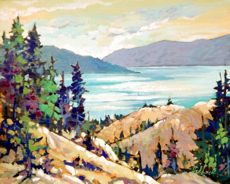 Perry Haddock - Top of the Trail, Painting, Acrylic on Wood Panel For ...