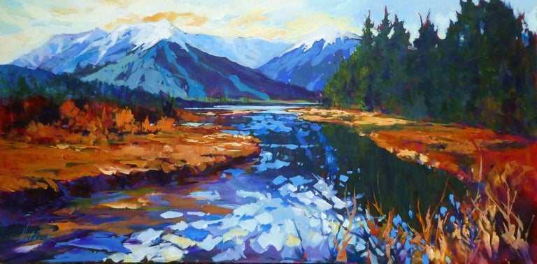 Perry Haddock - Vermilion Reflections, Painting, Acrylic on MDF Panel ...