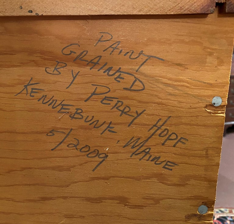 Perry Hopf Grain Painted, Maine High Chest or Highboy For Sale at 1stDibs