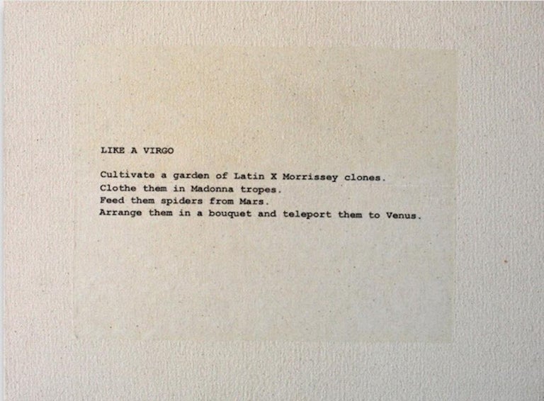 Perry Vàsquez - Conceptual Print on Canvas, "Like A Virgo" For Sale at ...