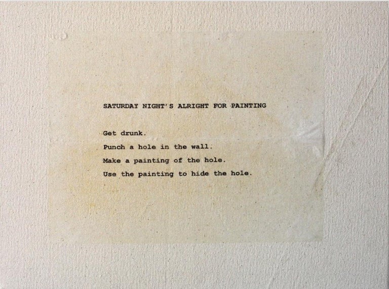 Perry Vàsquez - Conceptual Print On Canvas, "Saturday Night's Alright ...