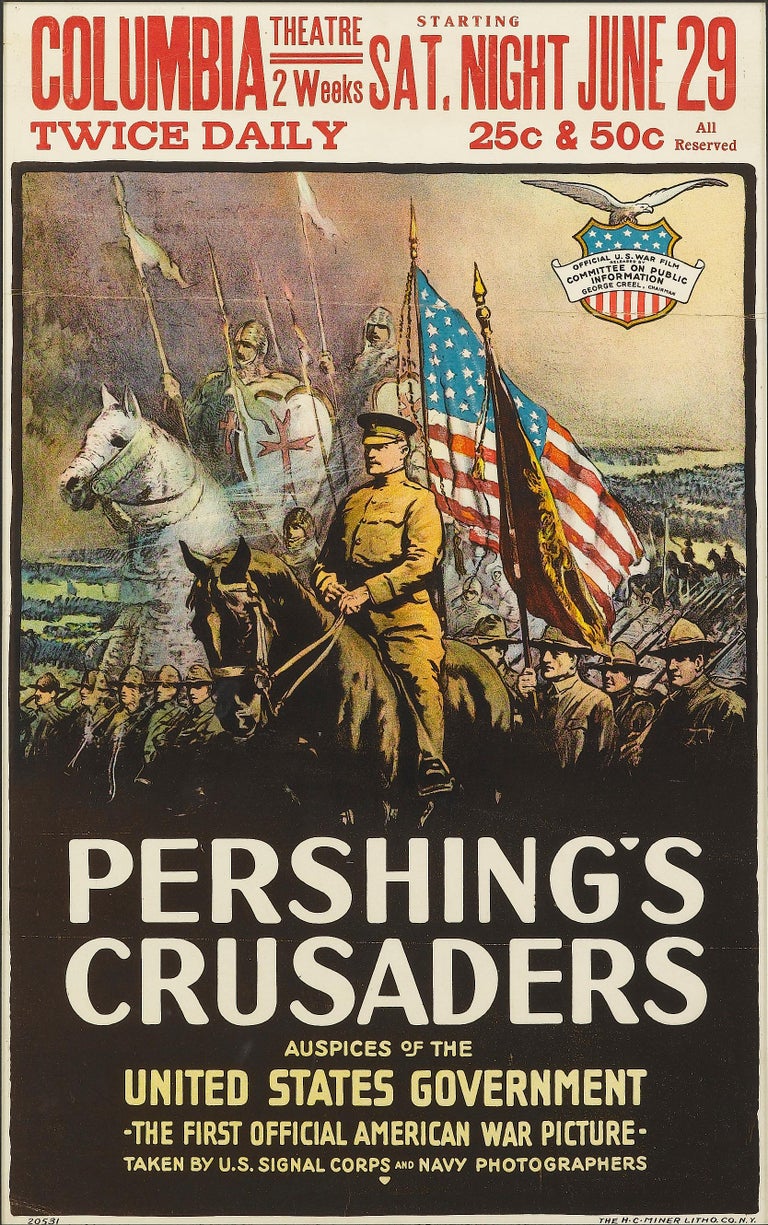 Pershing's Crusaders Original World War I Poster, circa 1918 For Sale ...