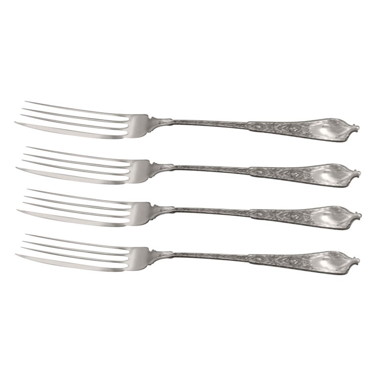 Persian by Tiffany and Co. Sterling Silver Fish Fork Set as Custom Made ...