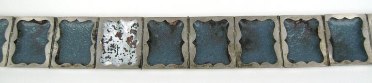 Persian Enamel Belt Hand Painted Indo Art Tile Silver Belt For Sale at ...