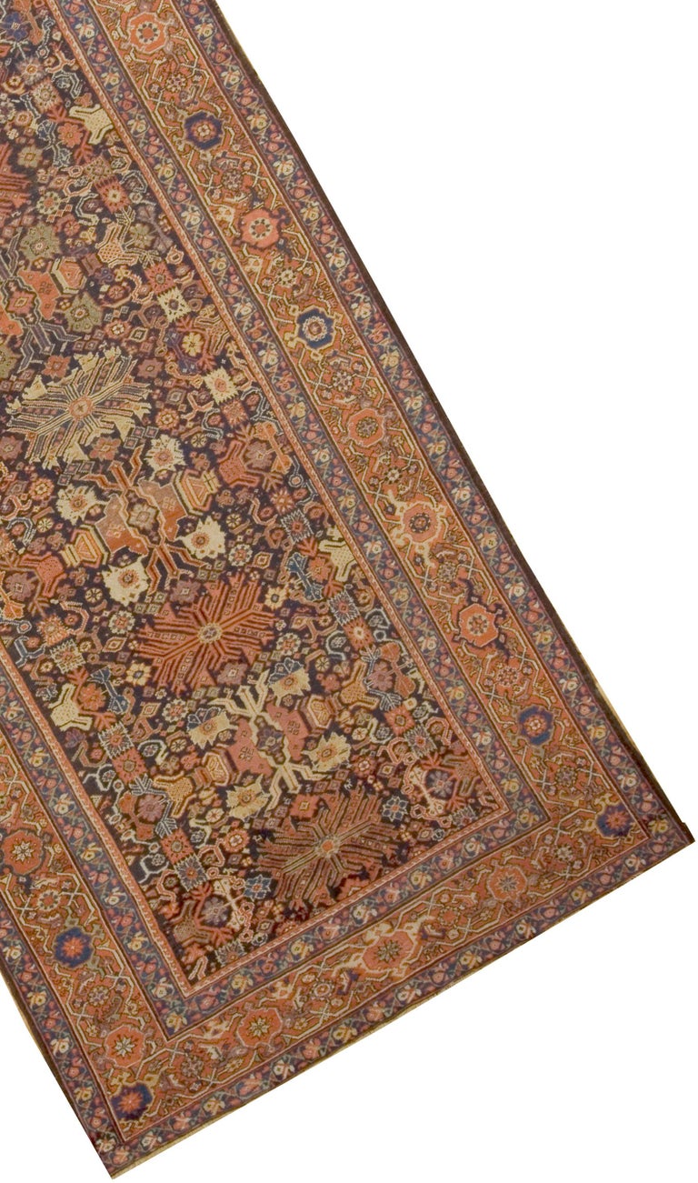 Persian Feraghan Rug Runner, circa 1880 6' x 12'8 For Sale at 1stDibs
