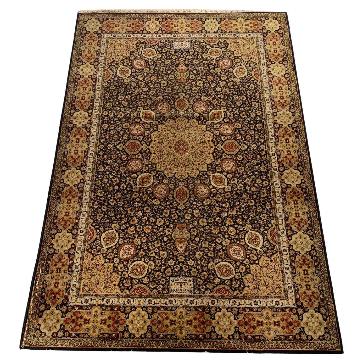 Persian Floral Motif Carpet For Sale at 1stDibs