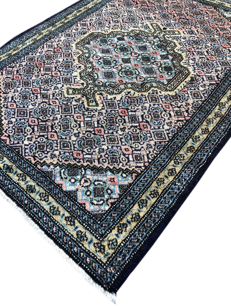 Persian Hand Knotted Medallion Ardabil Rug at 1stDibs