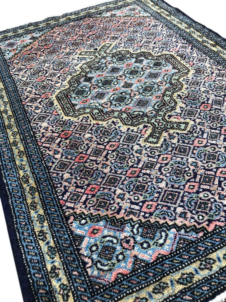 Persian Hand Knotted Medallion Ardabil Rug at 1stDibs