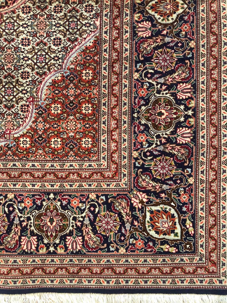 Persian Hand Knotted Medallion Fish Design 'Mahi' Tabriz Rug, circa ...