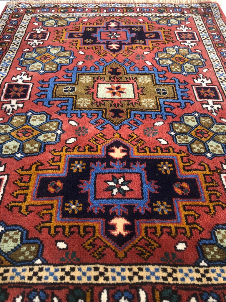 Persian Hand Knotted Tribal Design Medallion Ardabil Rug at 1stDibs