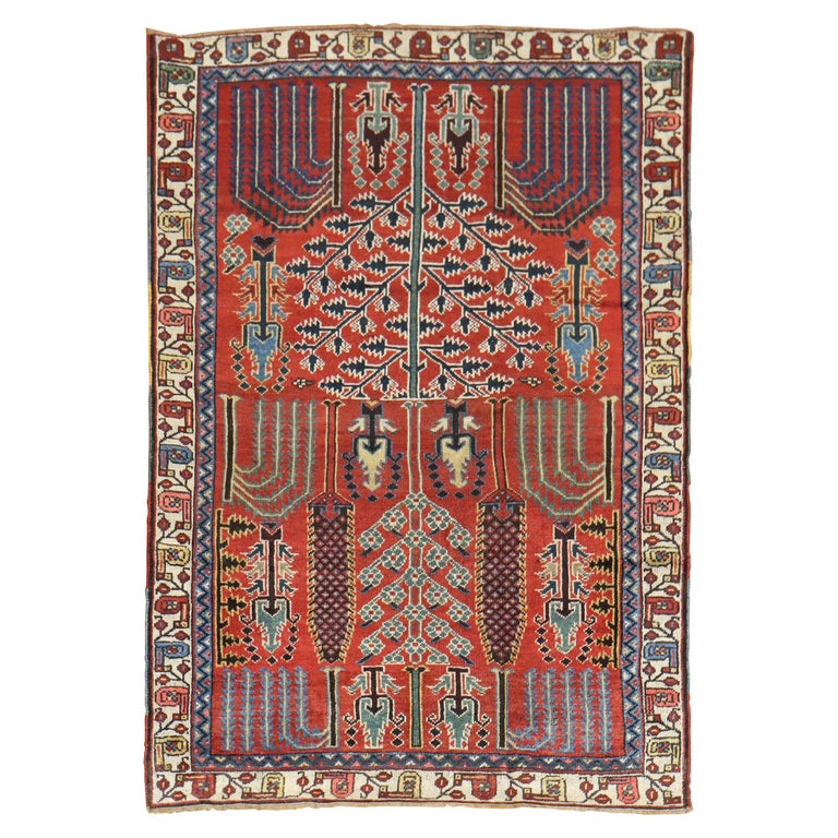 Persian Kurd Willow Tree Rug at 1stDibs
