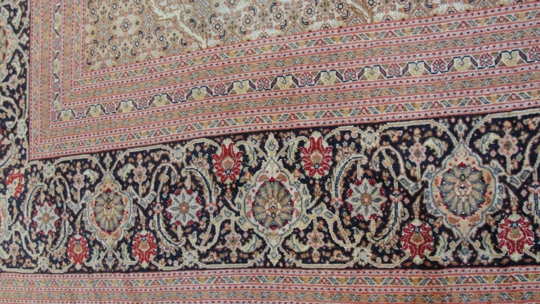 Persian Mahi Tabriz Rug For Sale at 1stDibs
