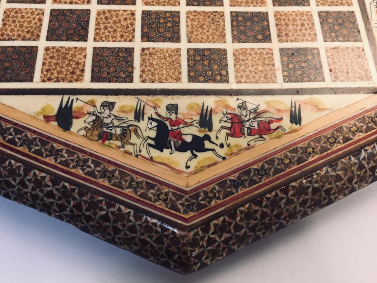 Persian Octagonal Backgammon and Chess Game at 1stDibs | persian chess