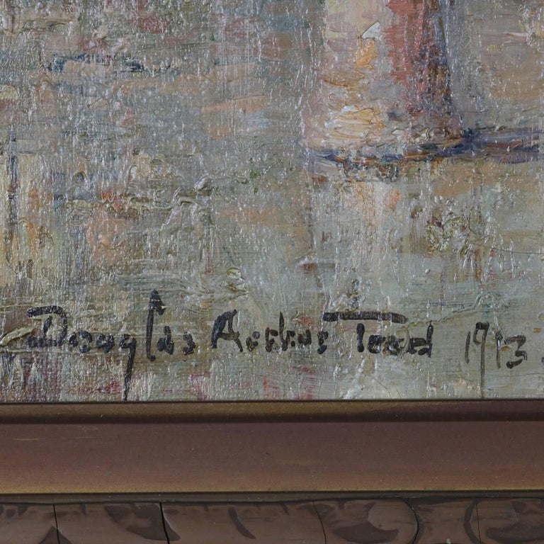 Persian Oil on Canvas Painting of Mosque Scene by Douglas Arthur Teed ...