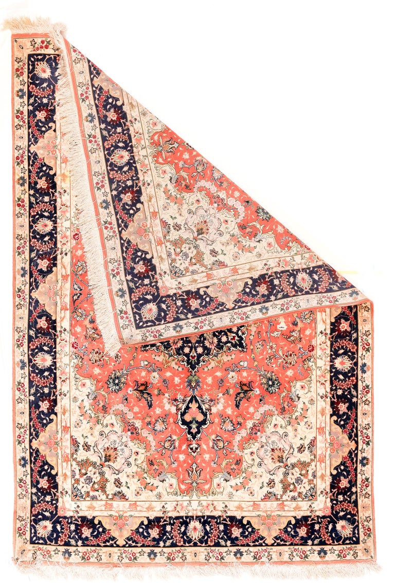Fine Persian Tabriz Area Rug For Sale at 1stDibs