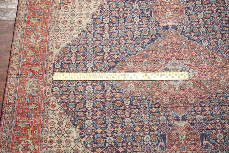 Persian Tabriz Fish Mahi, circa 1940 For Sale at 1stDibs