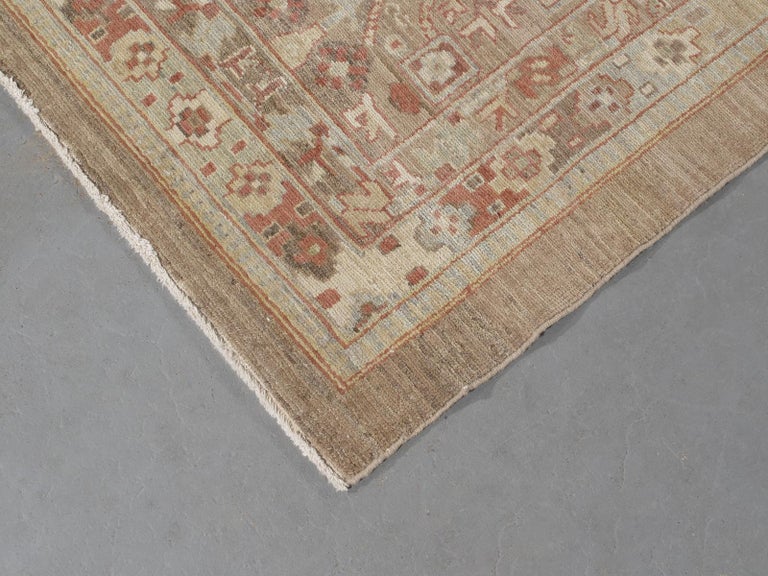 Persian Traditional Kurdish Handknotted Runner Rug in Camel and Rust ...
