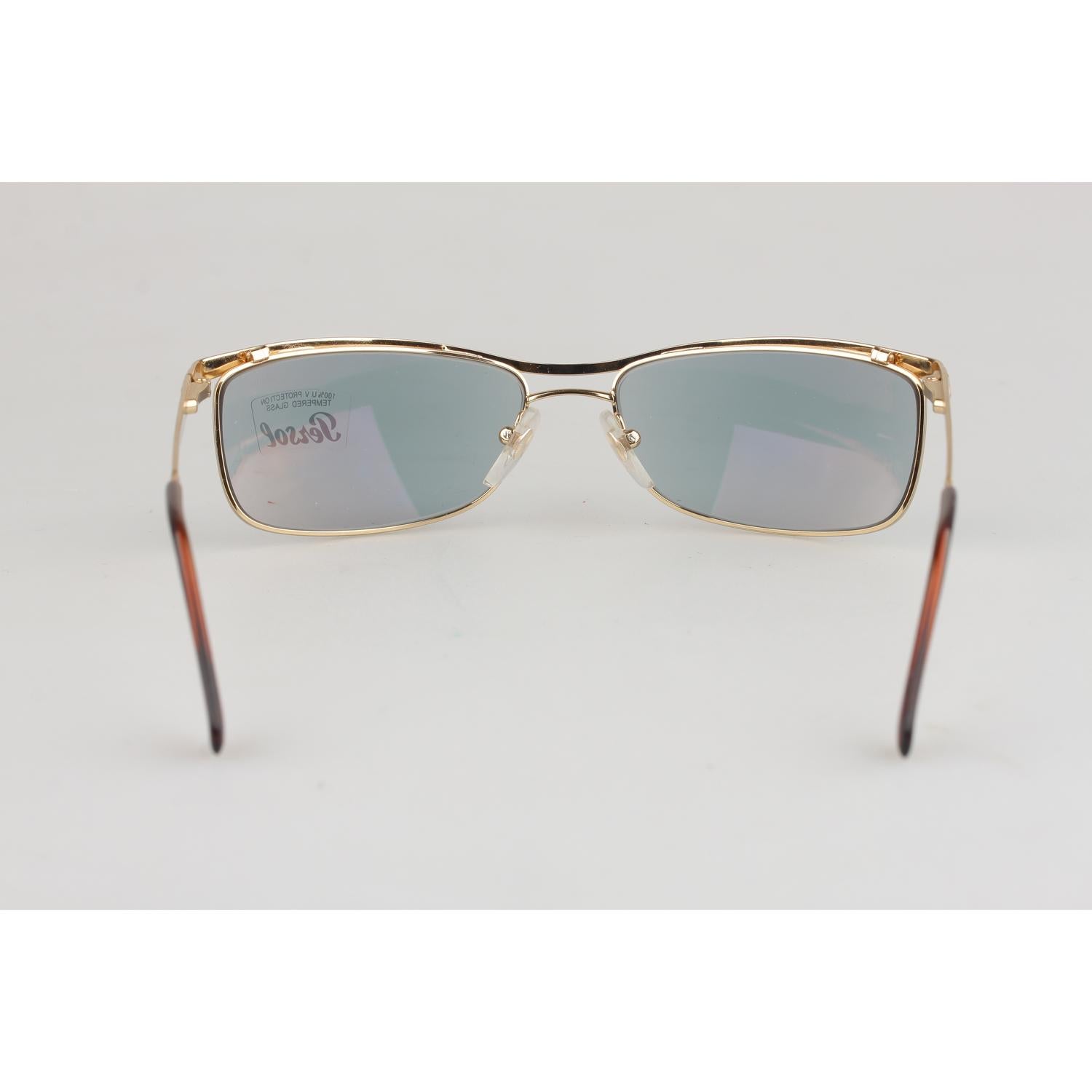 Persol Vintage Matte Gold Unisex Sunglasses Mod. 2093-S New Old Stock ...