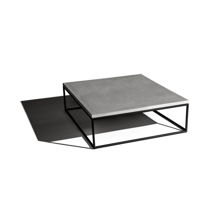 Perspective 1000x1000 Coffee Table Black For Sale at 1stDibs