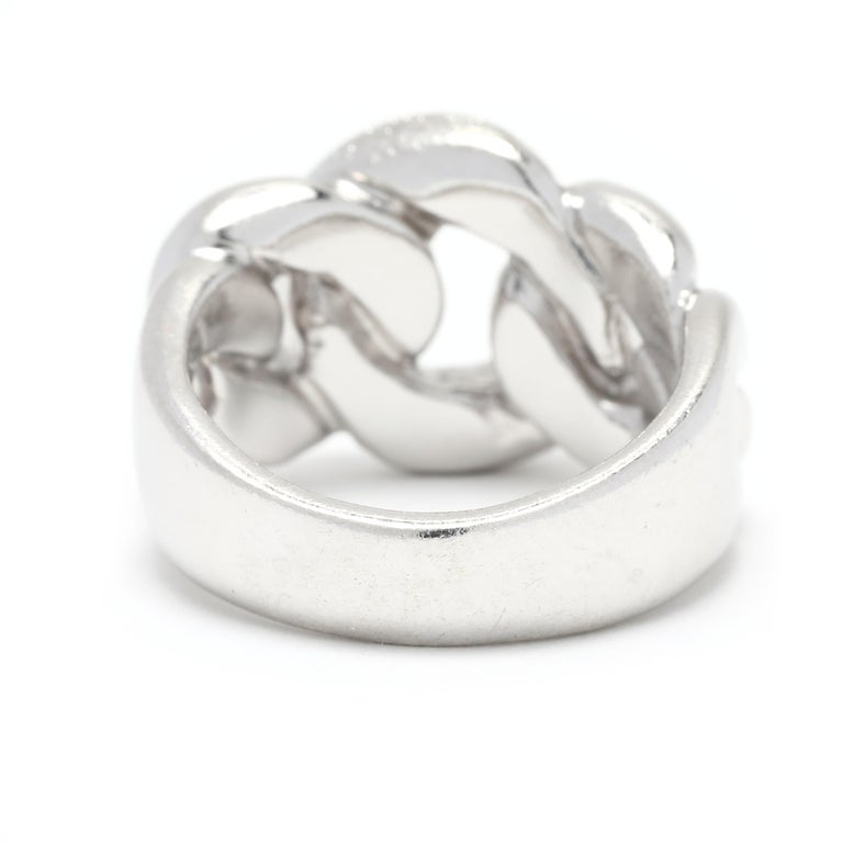 Peru Tapered Chain Link Ring, Sterling Silver, Ring Simple Silver For ...